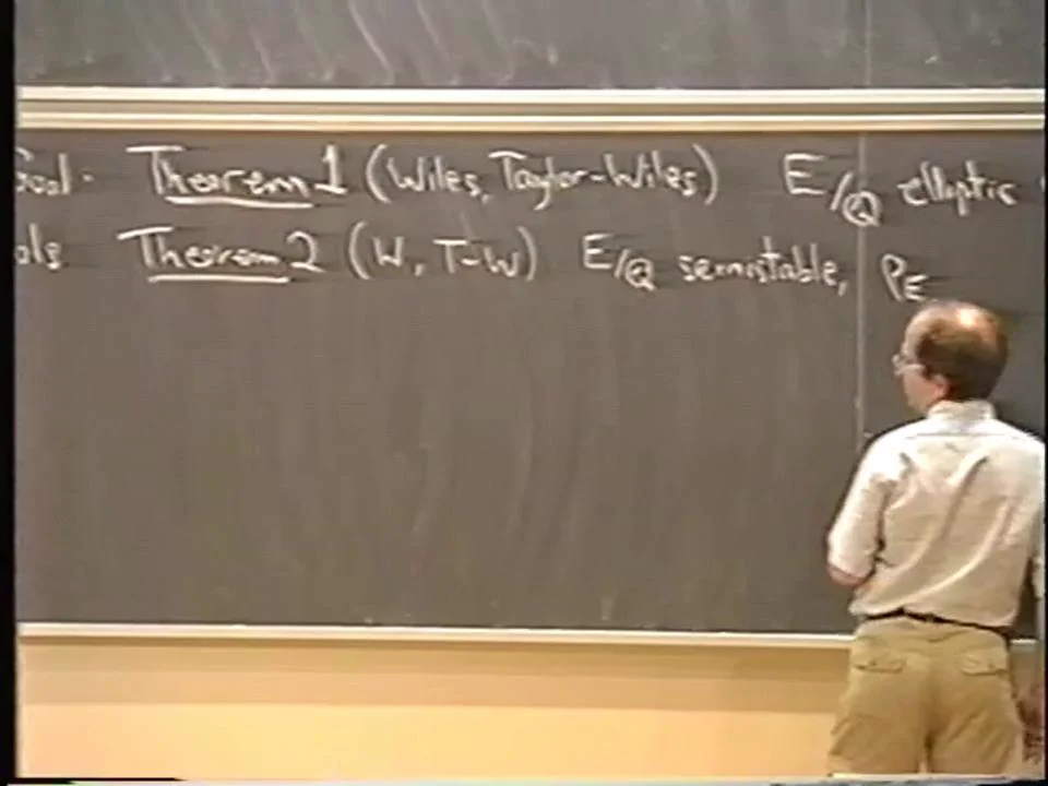 32. Modularity of Mod 5 Representations -- Karl Rubin on Vimeo