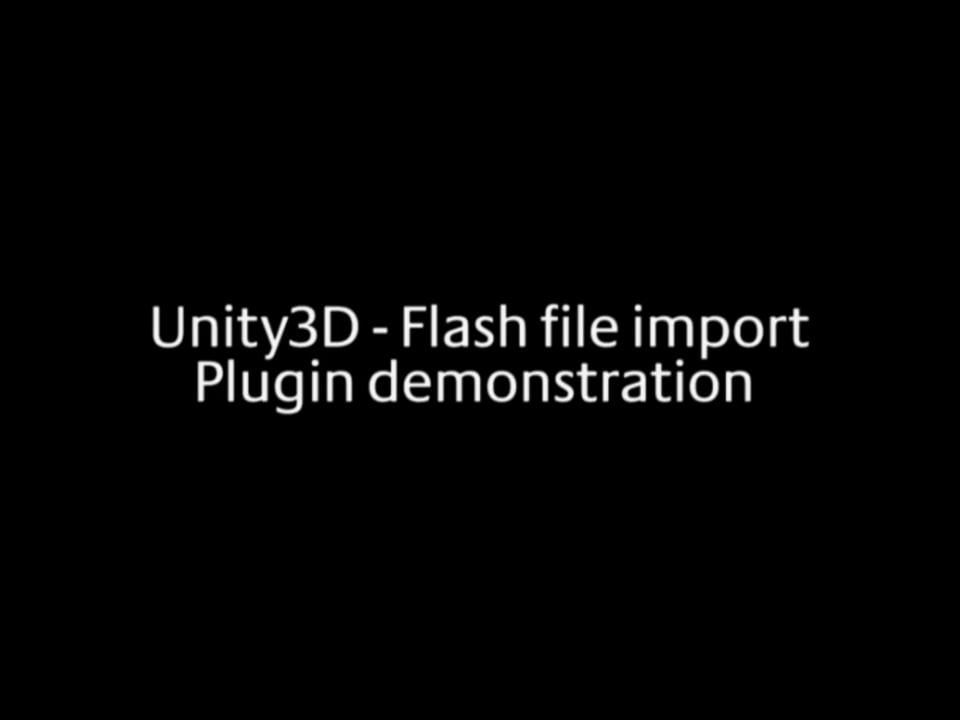 Unity3D Flash file import plugin demonstration on Vimeo