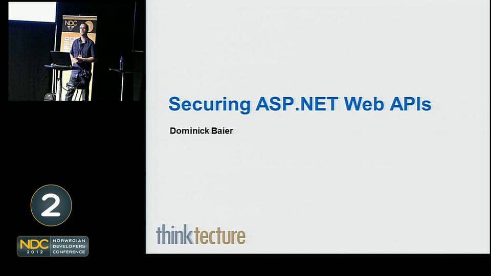 Dominick Baier - Securing ASP.NET Web APIs on Vimeo