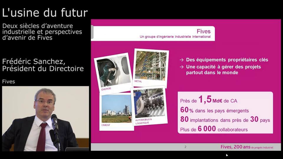 Innovation dans l'Industrie - L'usine du futur - Frédéric Sanchez ...