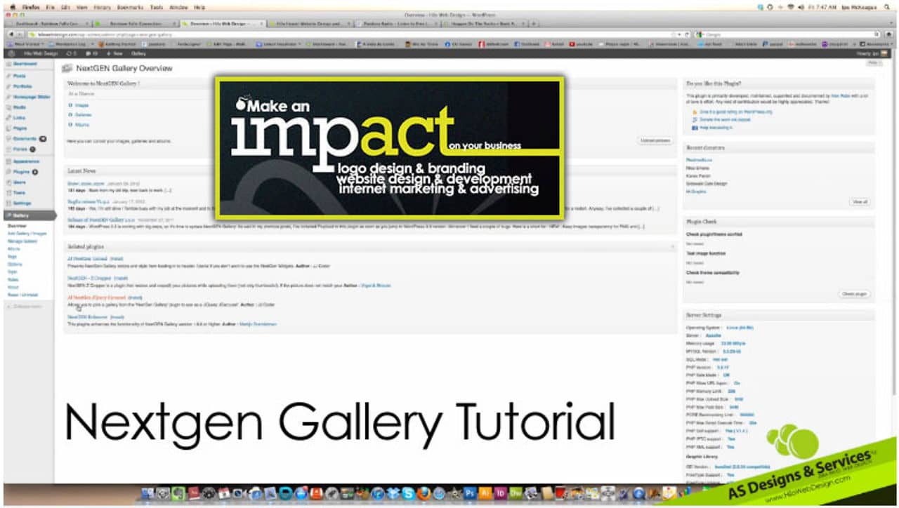 Wordpress Tutorial Nextgen Gallery on Vimeo