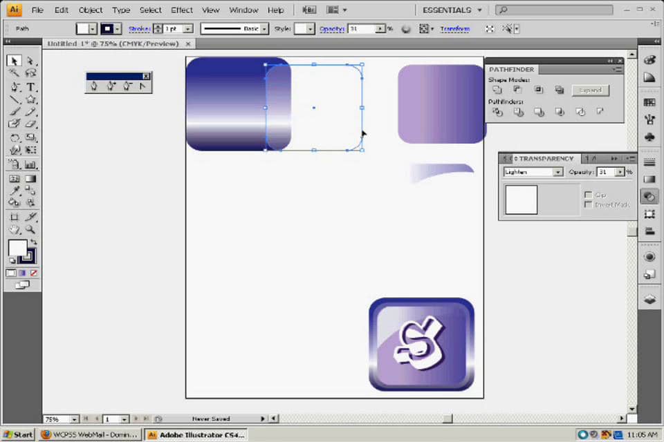 2D Icon buttons in illustrator on Vimeo