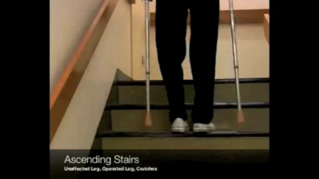 Walking With Crutches On Stairs