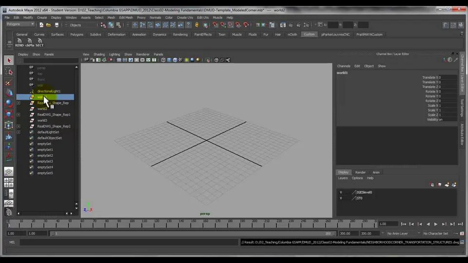 Maya Tutorial: Modeling from Linework - Street Intersection on Vimeo