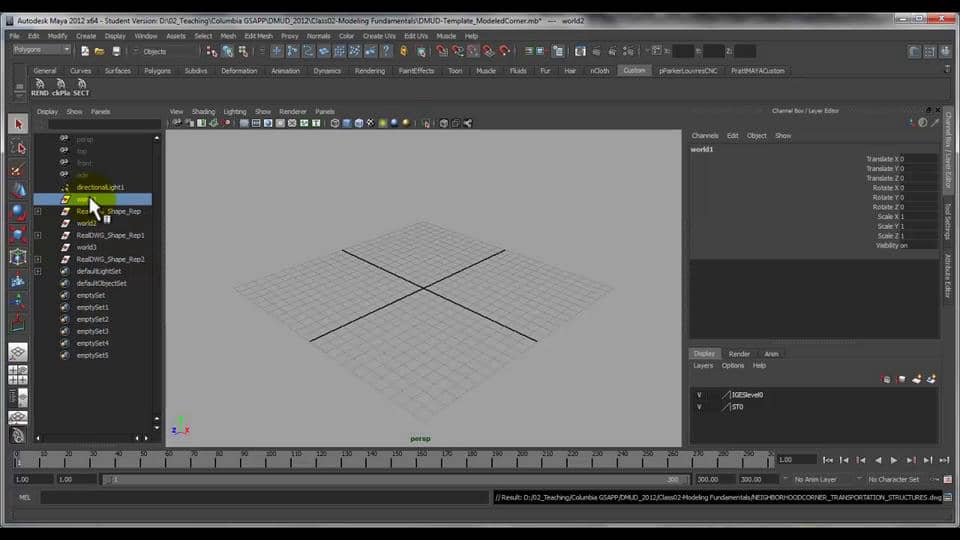 Maya Tutorial: Modeling from Linework - Street Intersection on Vimeo