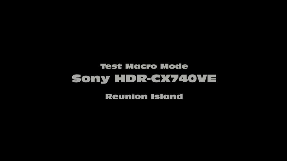 Macro Mode Sony HDR-CX740VE - Reunion Island on Vimeo