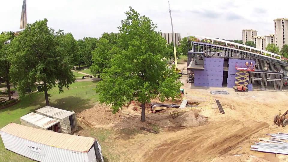 helicopter footage of ORU student center on Vimeo
