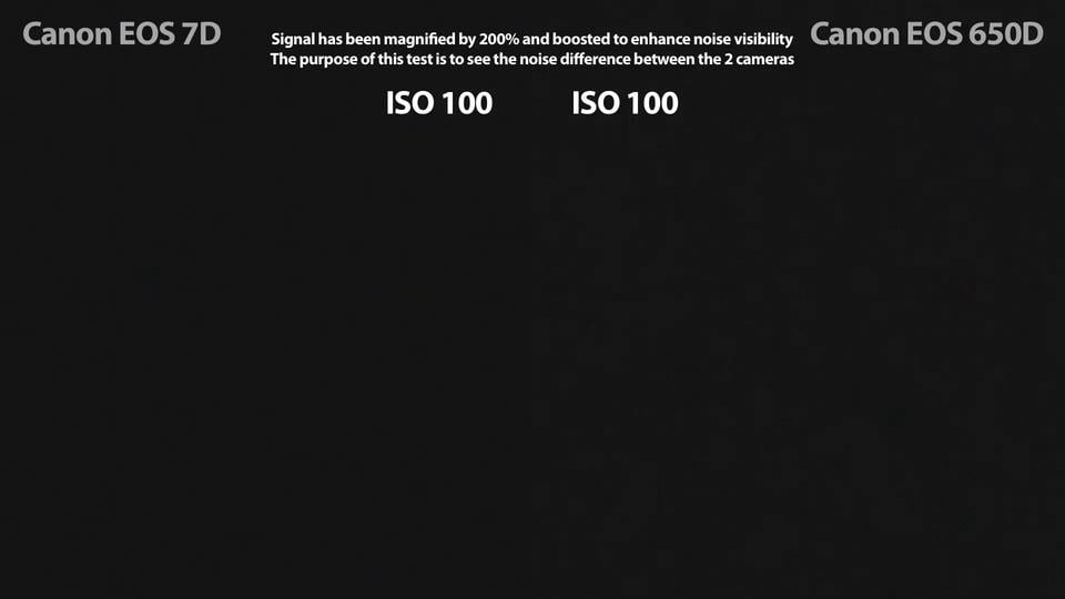 ISO / Noise comparison: Canon EOS 650D & Canon EOS 7D on Vimeo