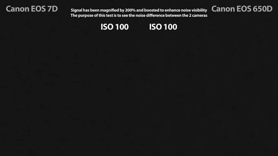 ISO / Noise comparison: Canon EOS 650D & Canon EOS 7D on Vimeo