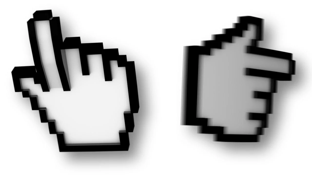 3D Mouse Cursor Animation To A Click (5-Pack)