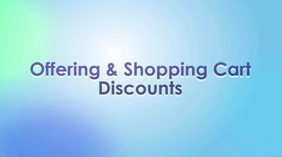 Offering Shopping Cart Discounts Feature of DigitalChalk Online ...