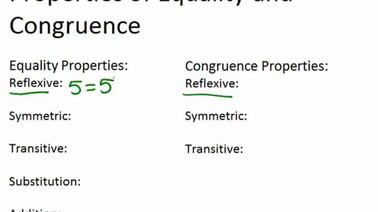 Properties Of Congruence