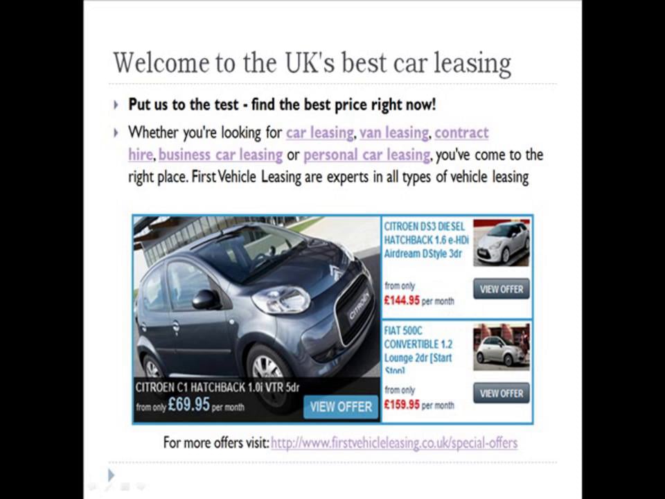First Vehicle Leasing : Products and Services on Vimeo