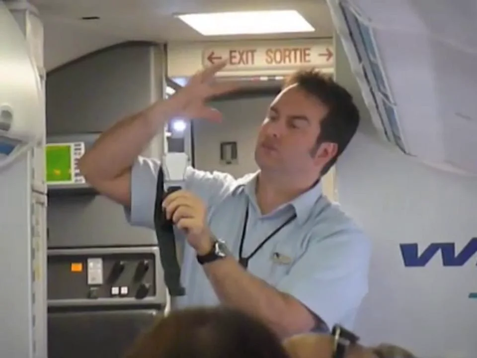 Funny Westjet flight attendant