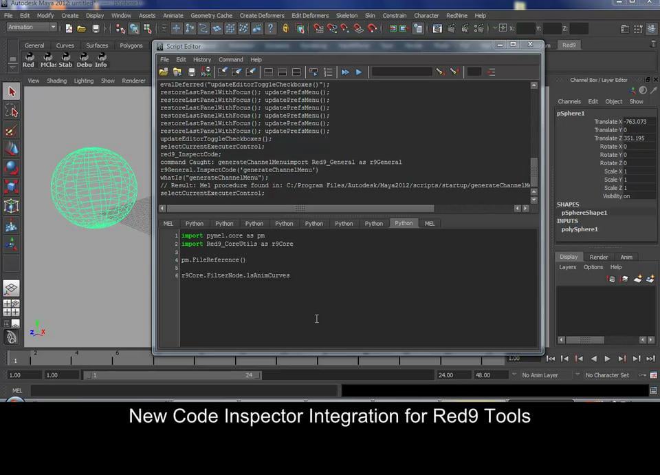 Maya Script Editor -- Code Inspector on Vimeo