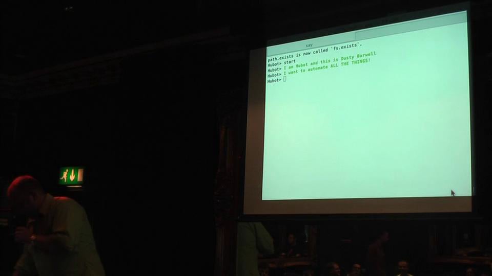 Dusty Burwell @dustyburwell - Hubot demo on Vimeo