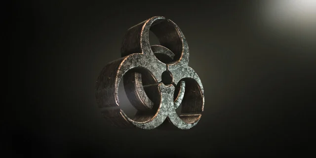 3d Biohazard Hd Sign