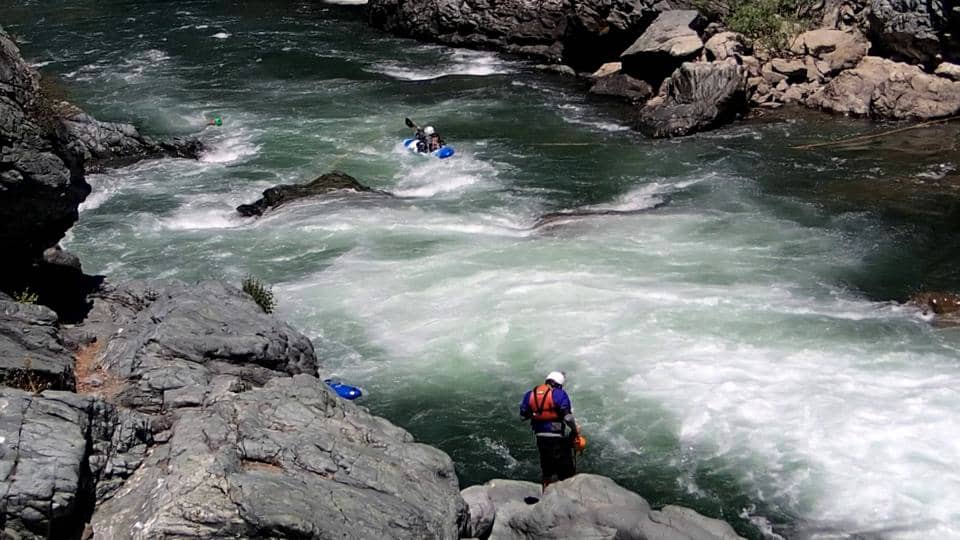 BURNT RANCH GORGE — 1st Time, RAFT FLIP STYLE! ... paul1300cfsJuly2012 ...