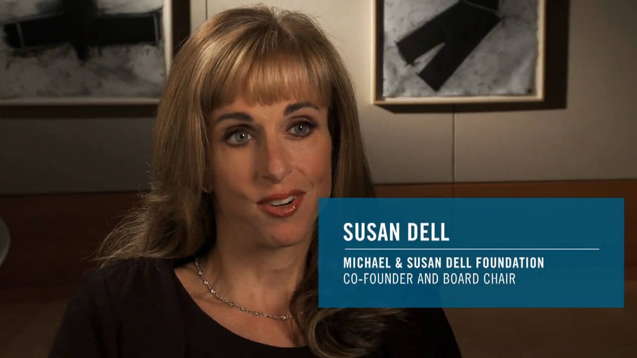 Susan Dell, the Michael & Susan Dell Foundation on Vimeo
