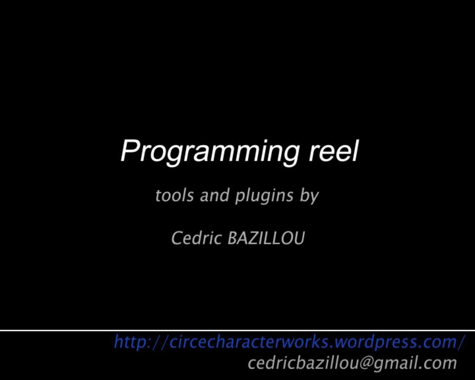 Programming reel2012 on Vimeo