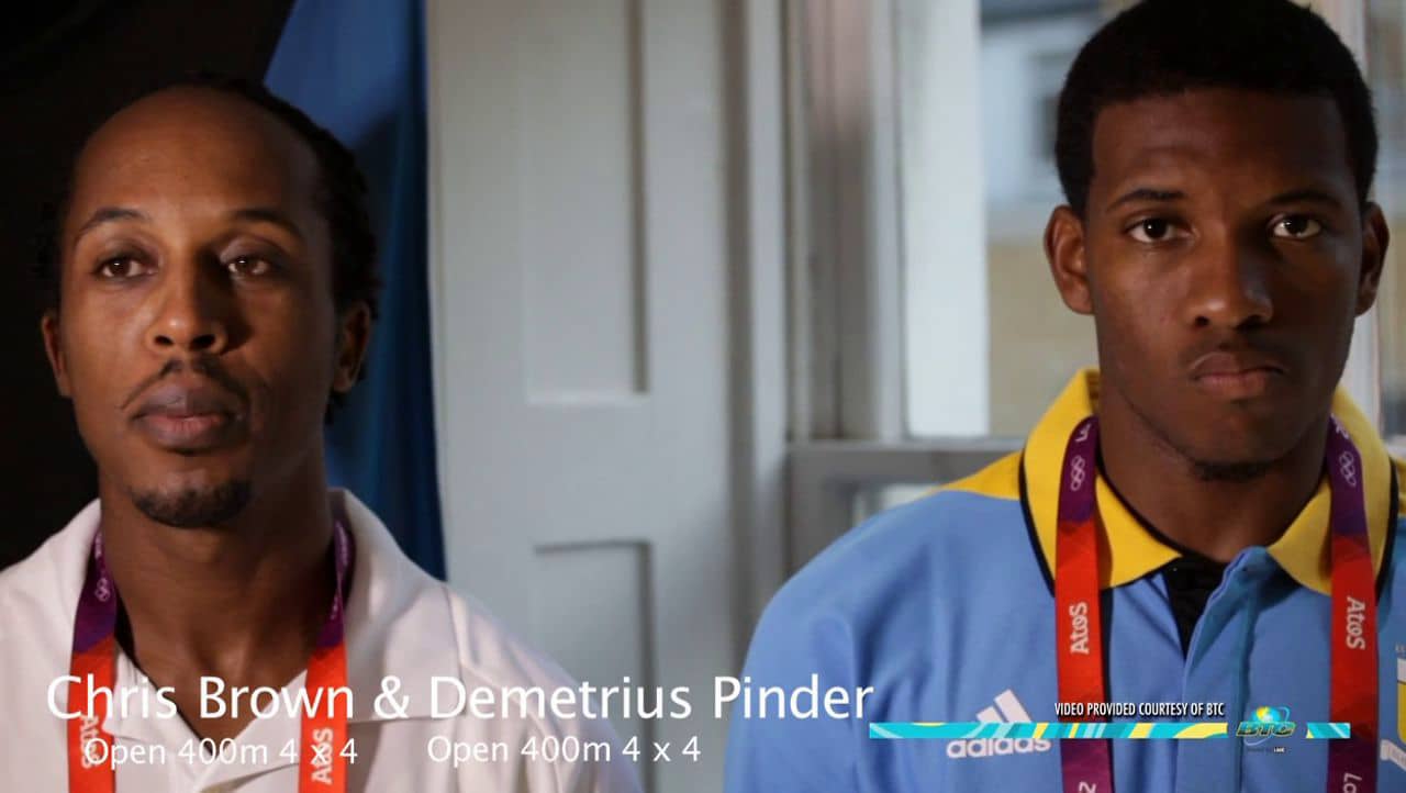 Olympic 4x400m Gold Medalist winners Chris Brown + Demetirus Pinder on ...