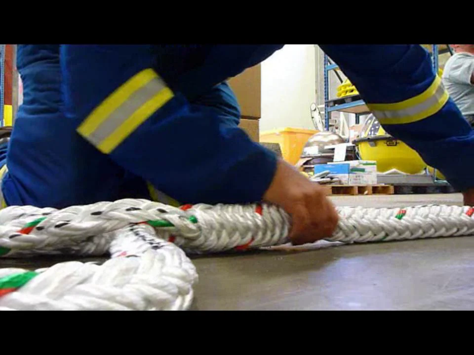 12 Strand Rope Eye Splice for DeepSea Mooring on Vimeo