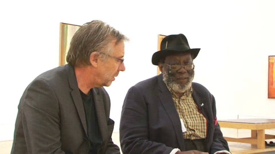the poured paintings - Frank Bowling at the Tate 2012 on Vimeo