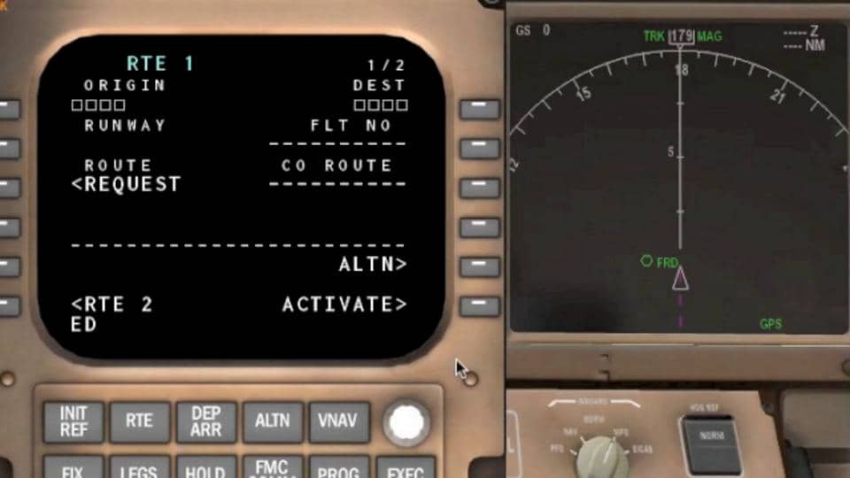 X-Plane Boeing 777 FMS preview part 6 on Vimeo