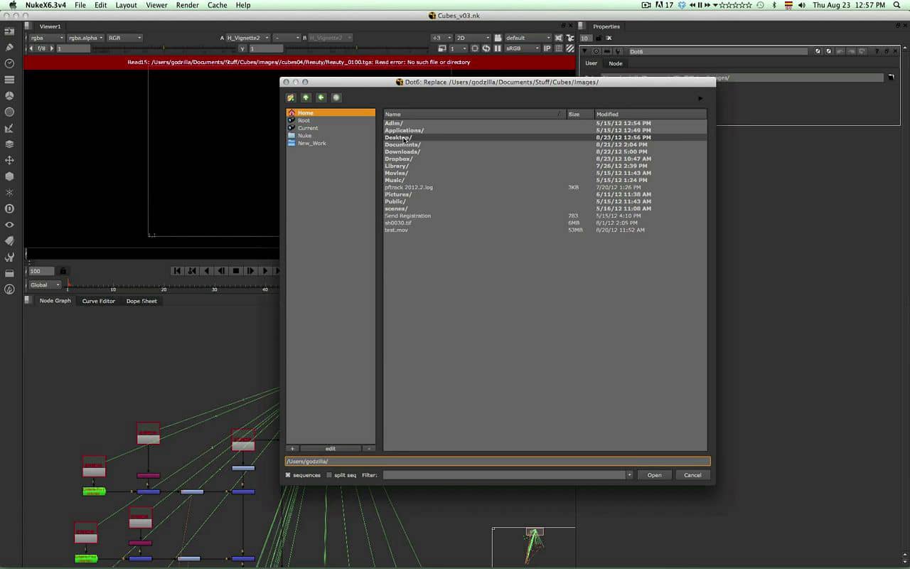 Quick Tip: How to reconnect multiple files in Nuke by reconnecting just one node. on Vimeo