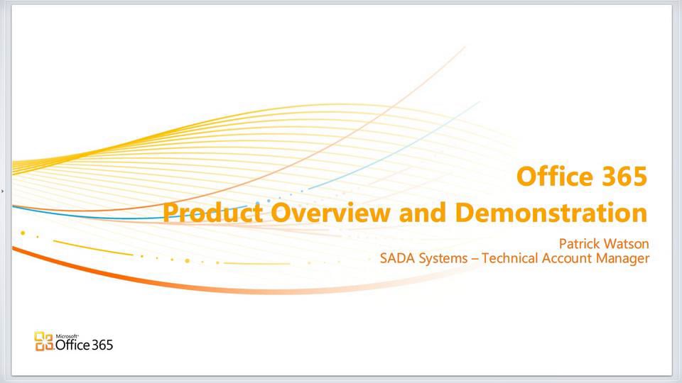 05-31 - SADA Systems Office 365 Product Overview Demo on Vimeo