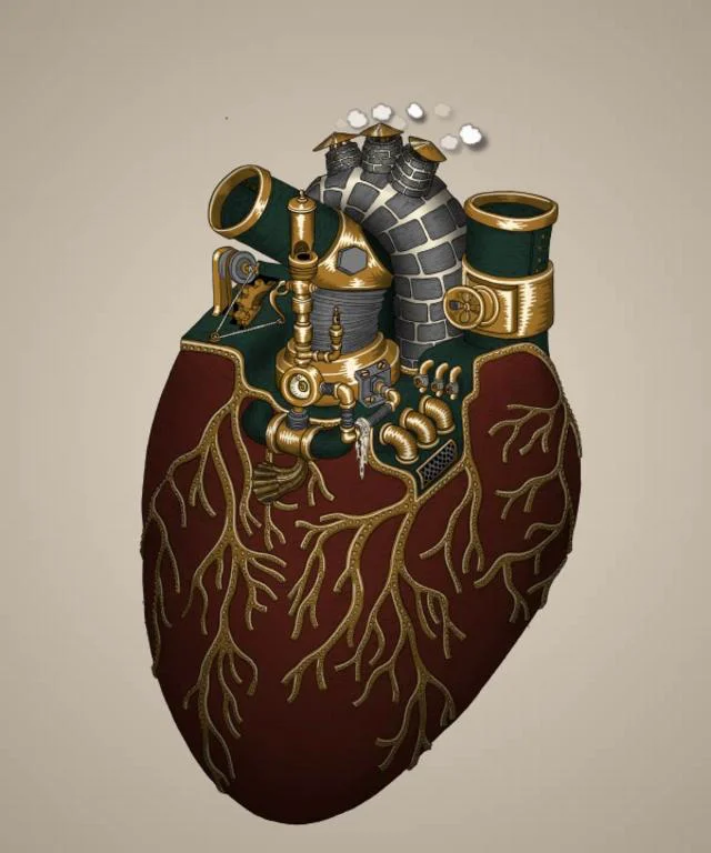 Steampunk Human Heart