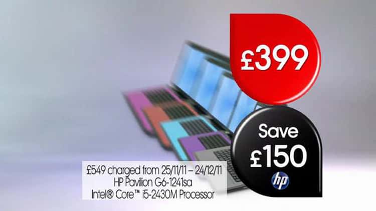 Currys/PcWorld UK Television advert