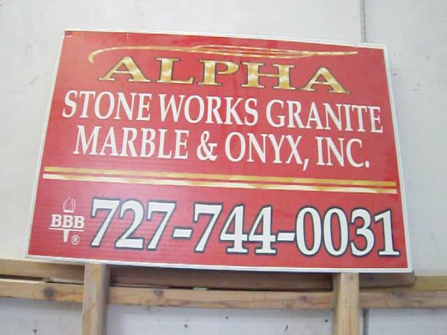 Alpha Stone Works Granite Marble & Onyx countertop production video on ...
