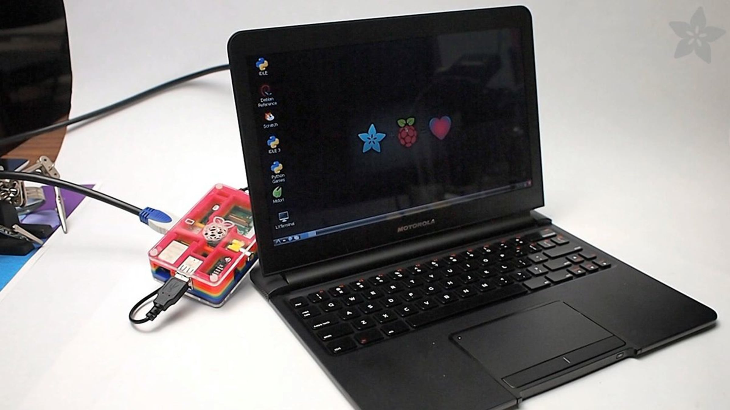 Raspberry Pi Laptop with Atrix 4G Dock