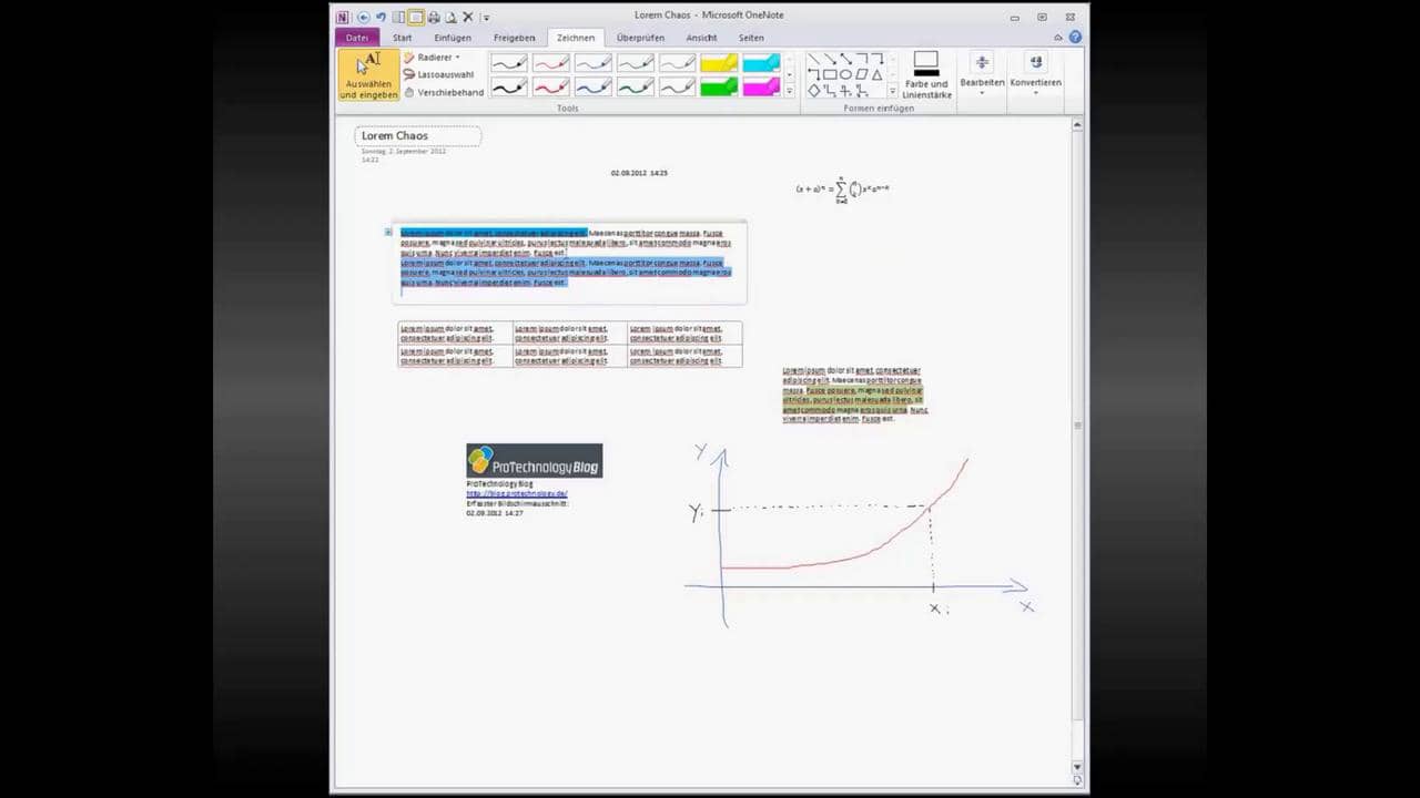 Container in OneNote zusammenfassen on Vimeo