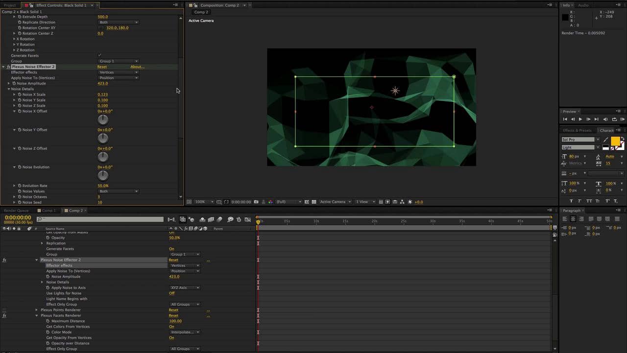 Plexus 2 Noise Effector Tutorial on Vimeo