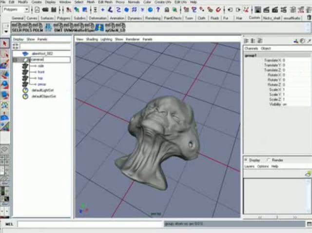 Resurfacing A Mesh In Maya on Vimeo