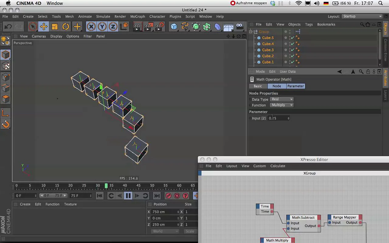 Quick Tip 35: How to offset animation with pure Xpresso
