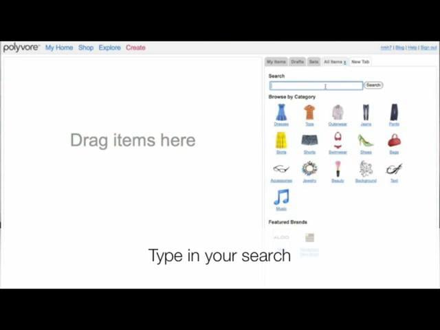 How To Create a Set in the Polyvore Editor | Videos & Movies on Vimeo