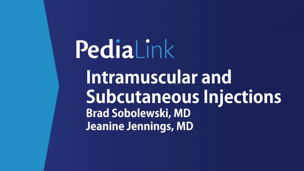 PediaLink - Intramuscular and Subcutaneous Injections on Vimeo