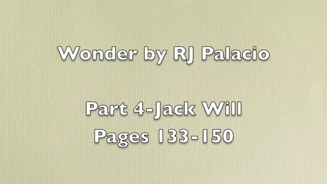 Wonder-Part 4- Jack Will (pages 133-150) on Vimeo