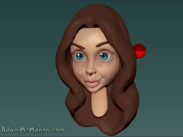 Cartoon Brunette Head on Vimeo
