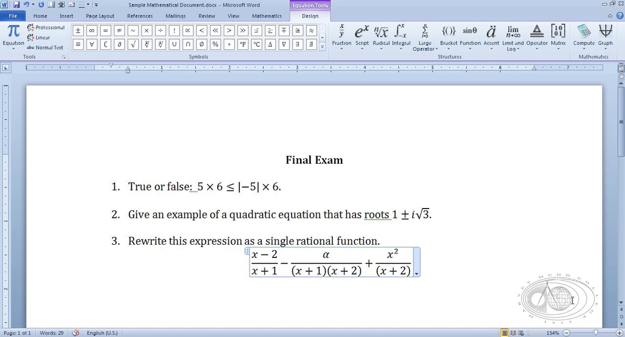 Microsoft Word Equation Editor Keyboard Shortcuts on Vimeo