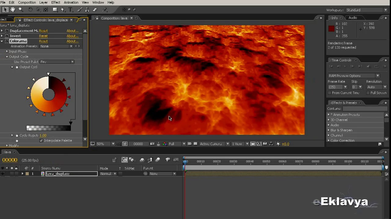 After Effects Tutorial - Lava Effect