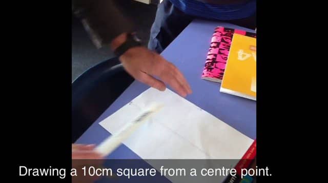 Drawing a 10cm Square on Vimeo