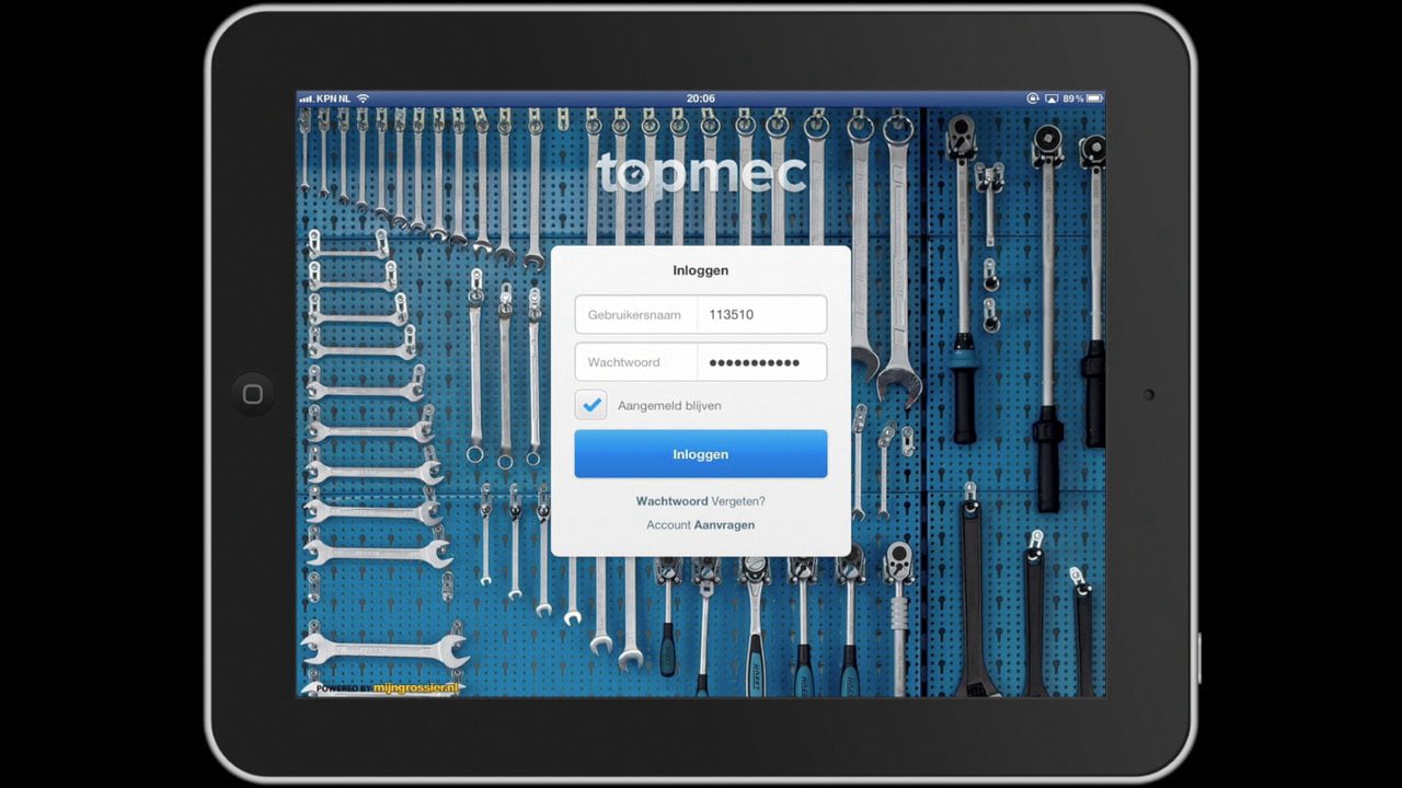 Inloggen TopMec on Vimeo