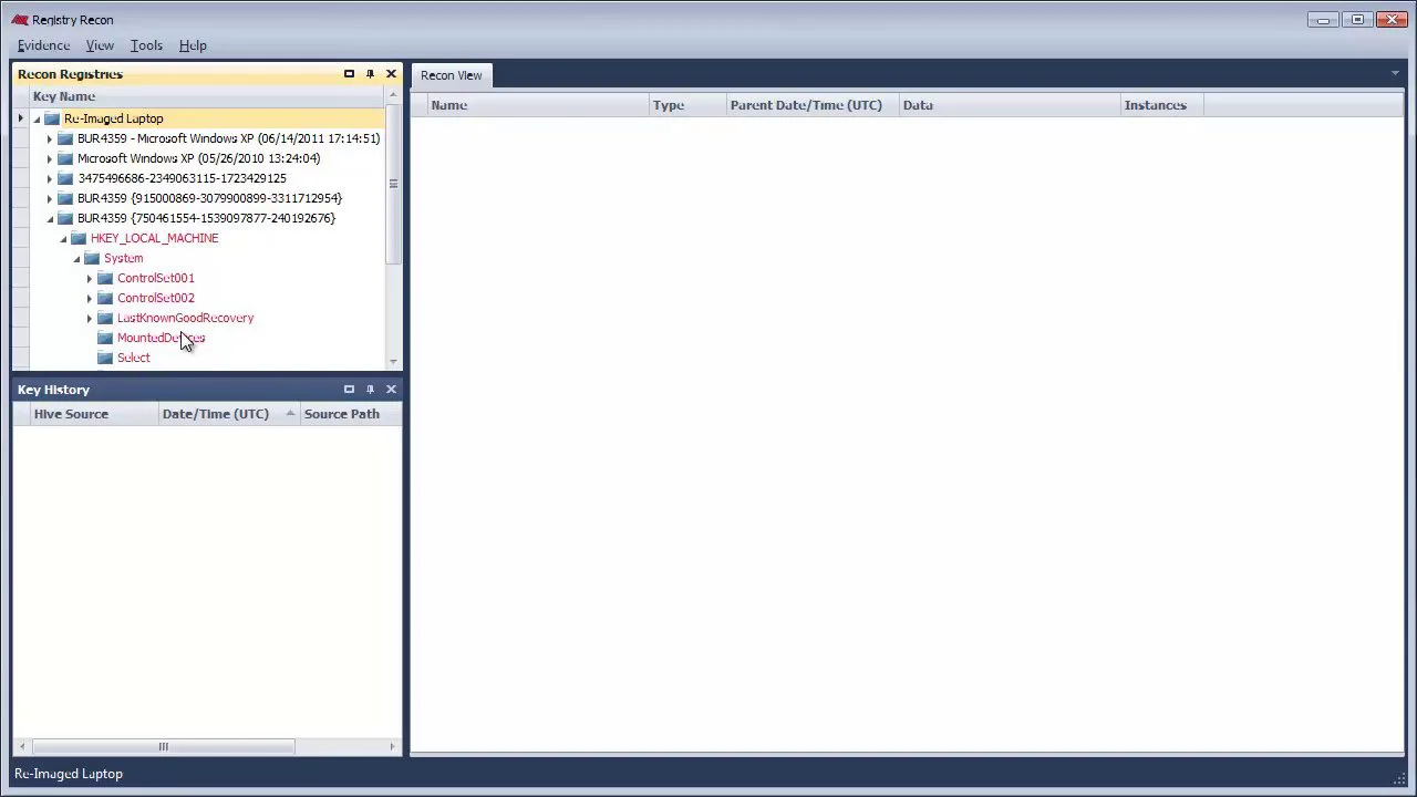 Registry Recon - Core Functionality on Vimeo
