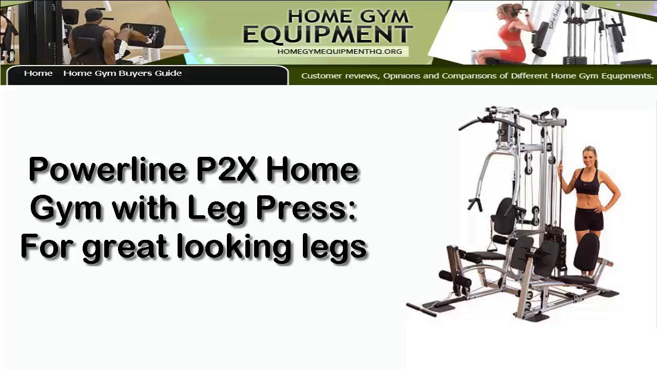 Powerline P2X Home Gym with Leg Press on Vimeo