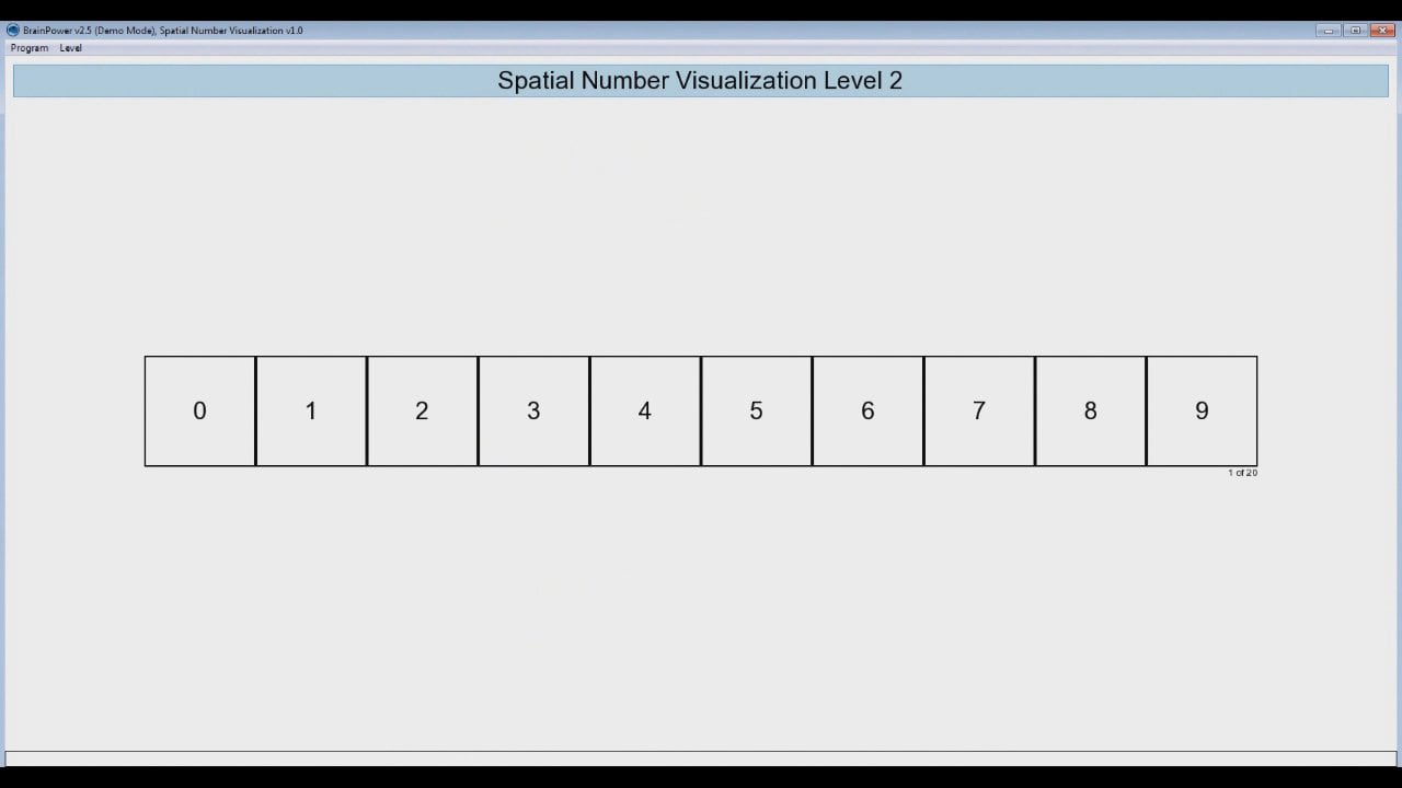 Spatial Number Visualization - Brain Power® on Vimeo