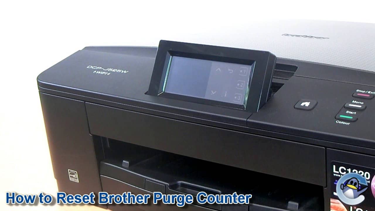 How to the Reset Purge Counter on a Brother Printer (With a Touchscreen ...